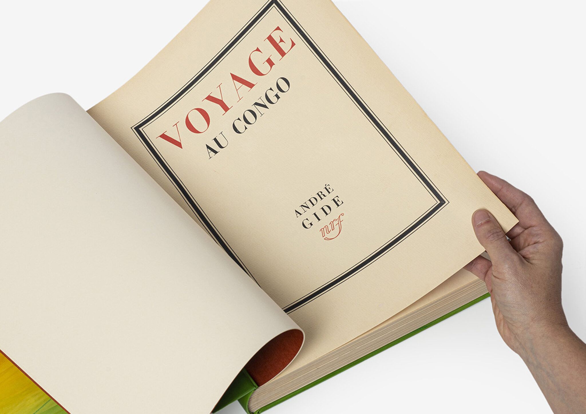 André Gide, "Voyage au Congo" - Reliure à tiges
